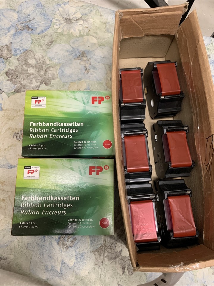 Francotyp Postalia Ribbon Cartridges 12 Sticks Lot FP Genuine OptiMail ...