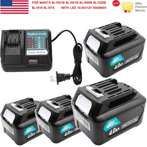 BL1041B 12V Makita 4.0Ah CXT Li-ion Battery BL1021B BL1020 BL1015 ...