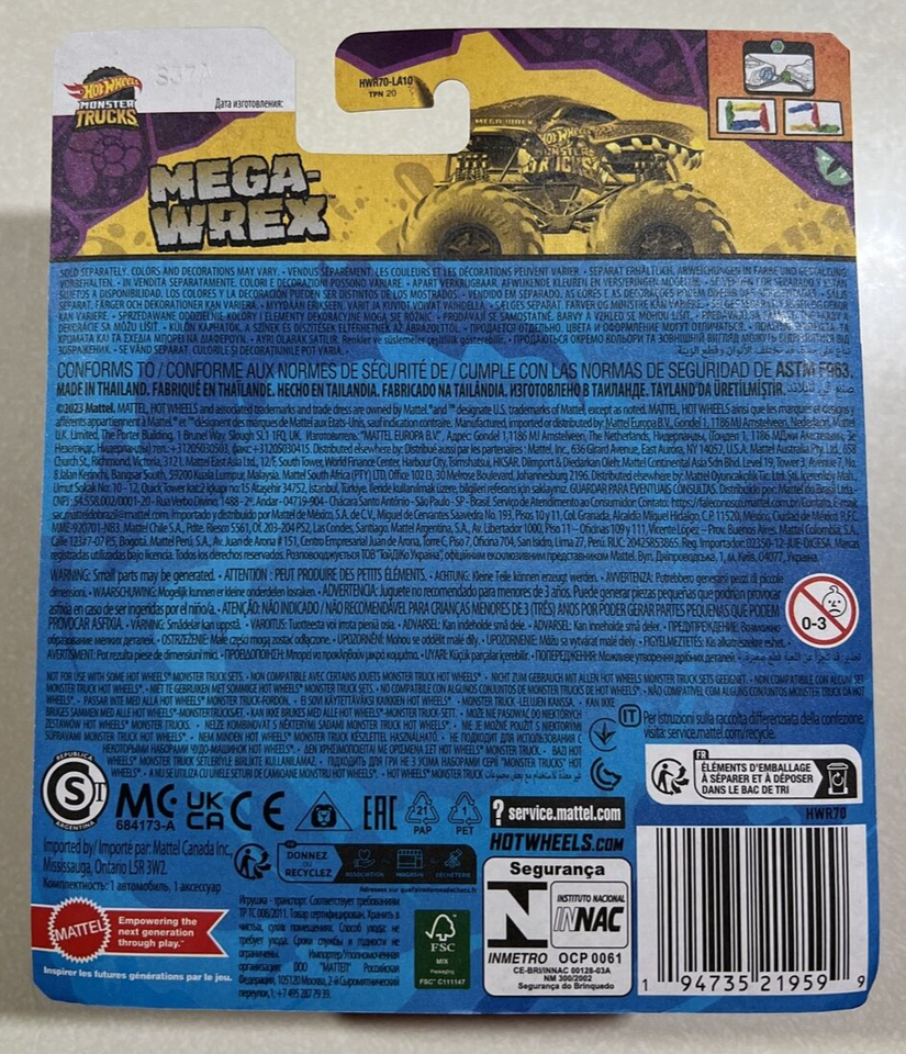 NEW 2024 Hot Wheels Monster Trucks Gold Exclusive MEGA WREX VHTF | eBay