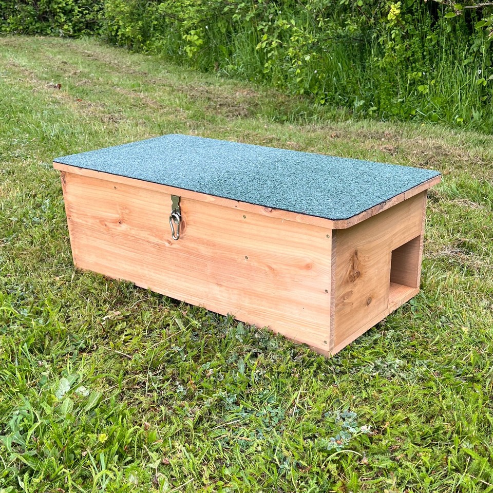 Hedgehog House Habitat Nesting Hibernation Box Hogitat Wooden Nest ...