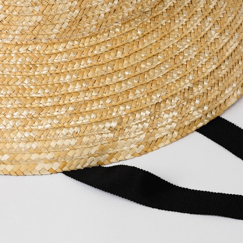 Womens Straw Sun Hat 3.5in Wide Brim Beach Hat 5.9in Tall Hats | eBay
