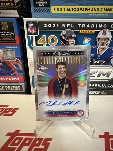 2024 Topps Chrome Olympic Champions USA Michael Phelps /99 On Card Auto ...