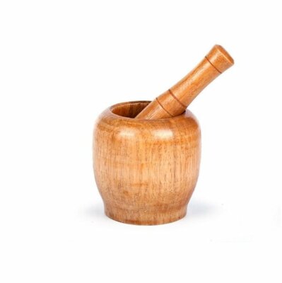 Garlic Ginger Herb Mixing Grinding Spice Crusher Bowl Mortar and Pestle ...