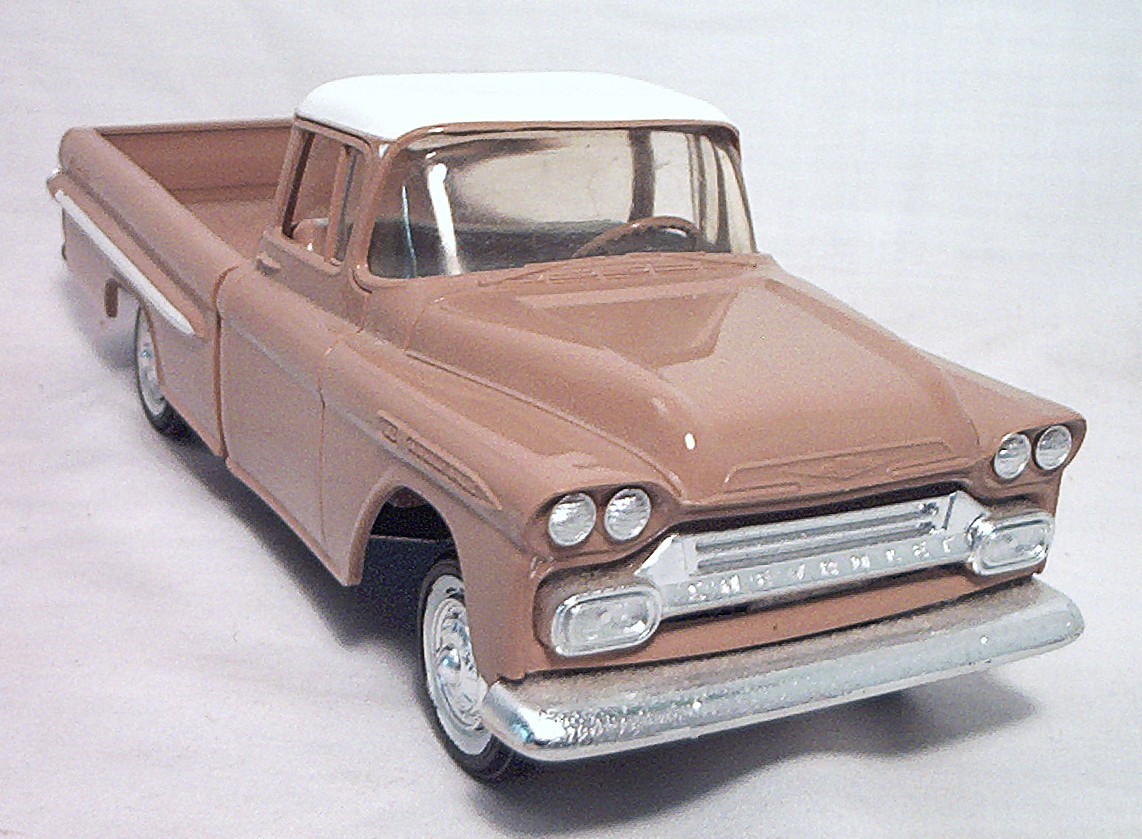 SMP WHITE/BIEGE 1955 FORD APACHE 32 PICK UP TRUCK 1:25 DEALER PROMO ...