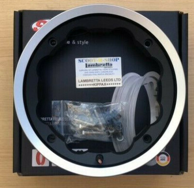 LAMBRETTA SIP TUBELESS WHEEL RIM. MATT BLACK WITH POLISHED RIM. 2.10 Ø ...