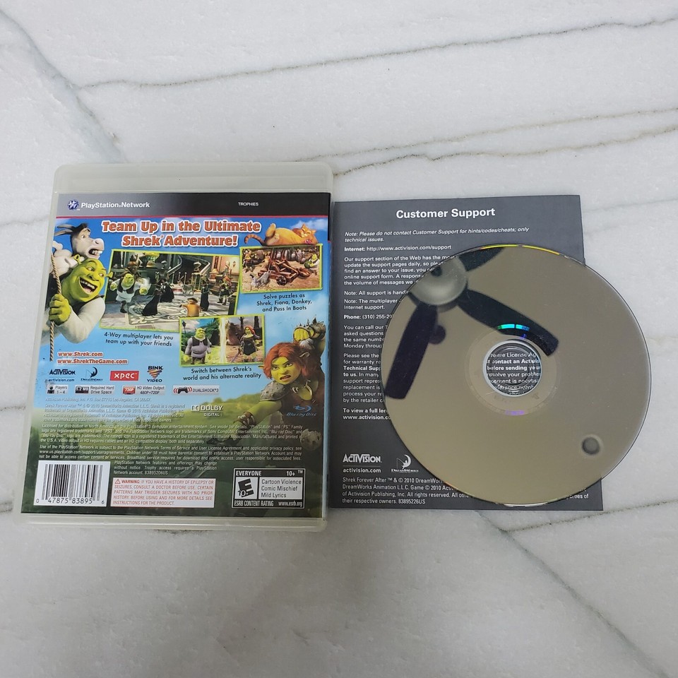 2010 Shrek Forever After The Final Chapter PS3 PlayStation 3 Complete ...