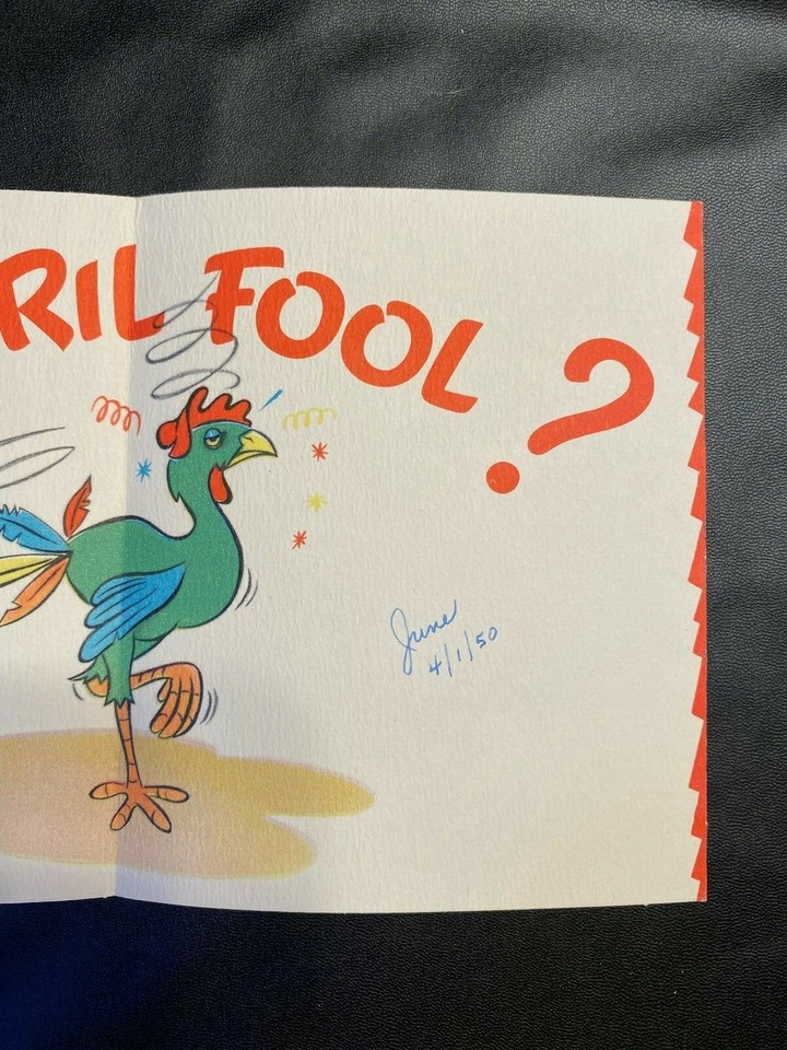 APRIL FOOLS CARD 1950 *A Gibson Smile Card" | eBay