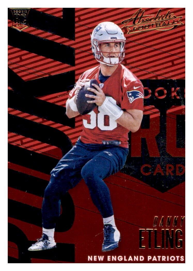 2018 Absolute Danny Etling Rookie RC Insert PWE Patriots #103 | eBay