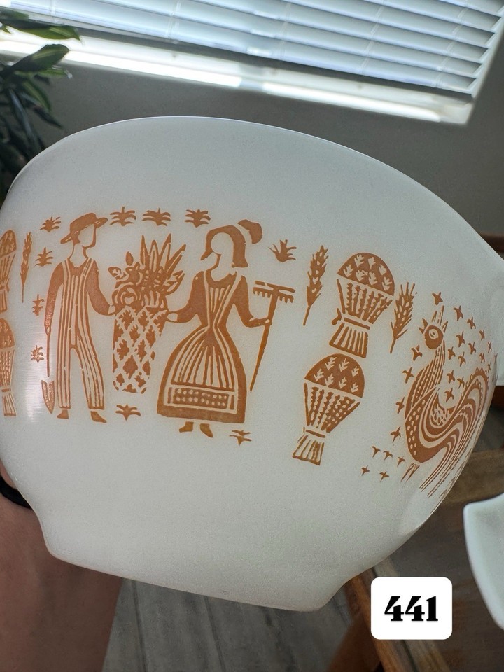 Rare Pyrex Pumpkin Orange Butterprint Cinderella Bowl #441 *read ...
