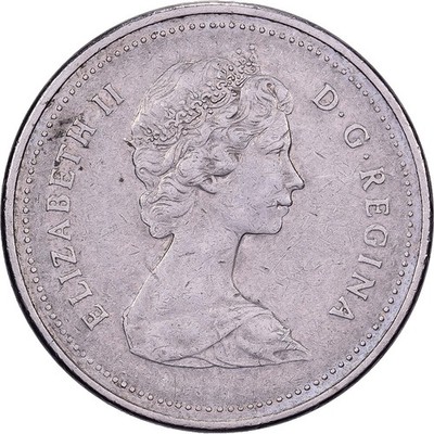 Kanada, Elizabeth II, 5 Cents, 1985, Royal Canadian Mint, Kupfer-Nickel ...