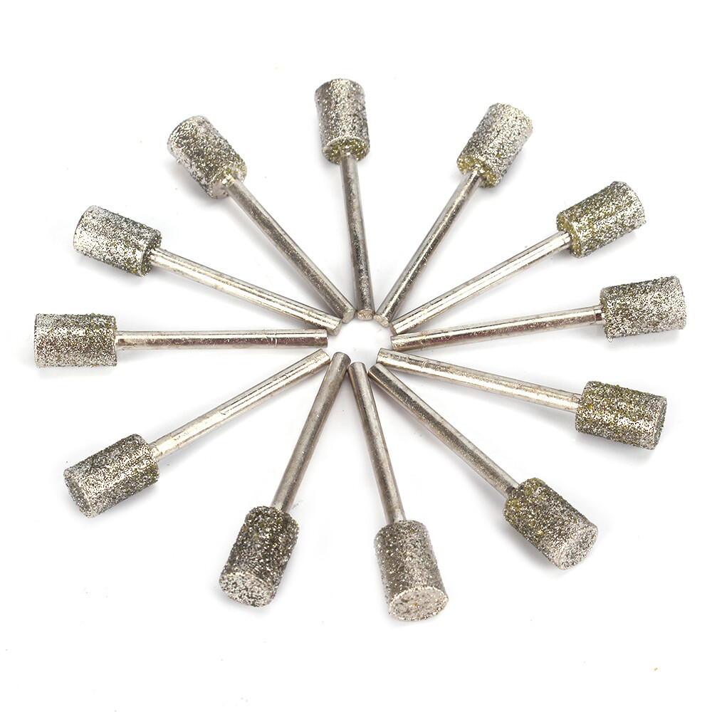 Mini Diamond Burr Set Drill Bits Set for Dremel Rotary Tool Grinding ...
