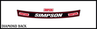 SIMPSON DIAMONDBACK HELMET SUN STRIP STICKER DECAL | eBay