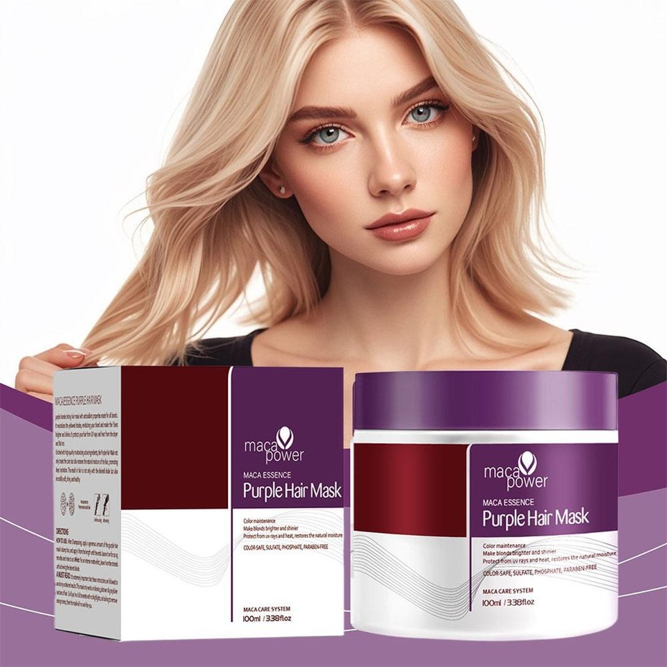 Karseell Purple Hair Mask 500ml Maca Essence Deep Nourishs Brighten ...