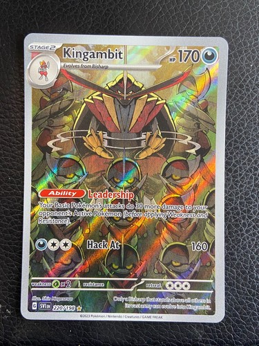 Kingambit - 220/198 Scarlet & Violet Base (Pokemon) Full Art ...