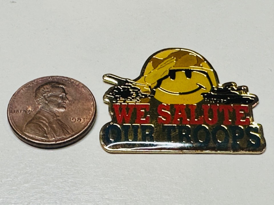 Walmart Wal-Mart Employee Associate Pin Vintage We Salute Our Troops ...