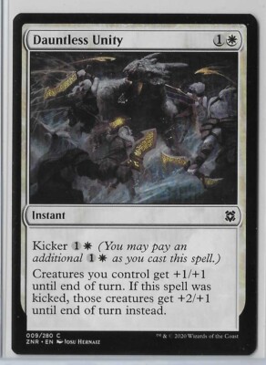MTG Dauntless Unity Zendikar Rising (ZNR) Common Magic Card #009/280 ...