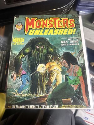 Marvel - MONSTERS UNLEASHED #3 (1973) Featuring MAN-THING FRANKENSTEIN ...