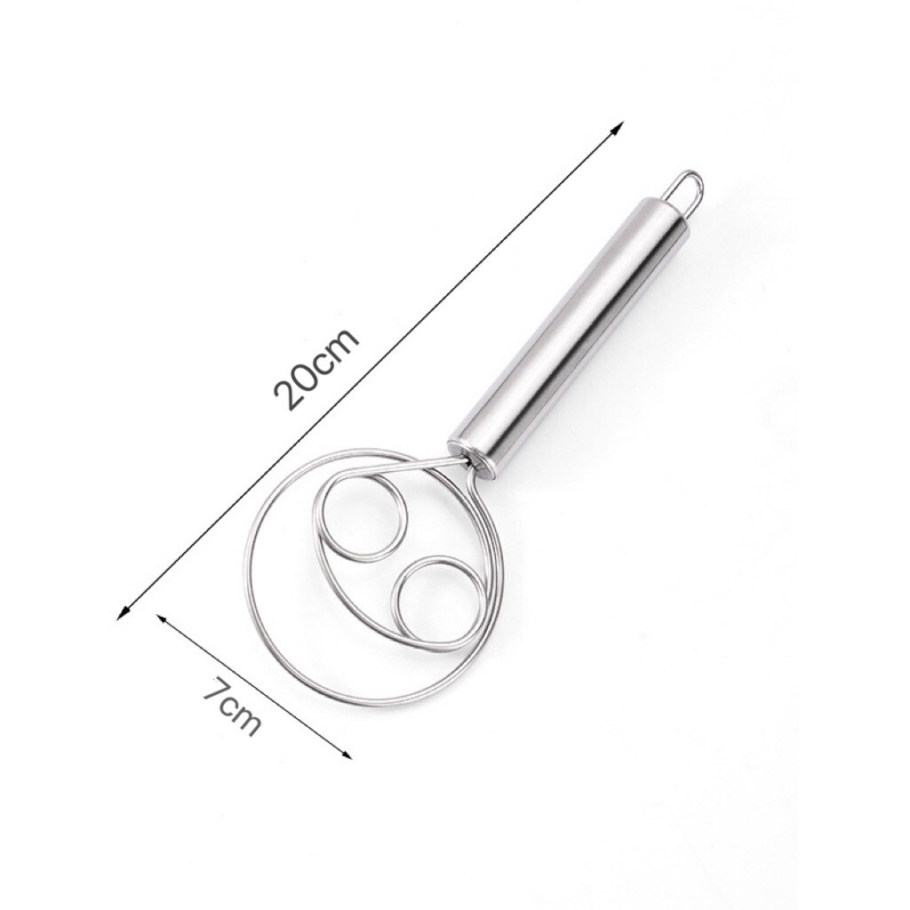 Stainless Steel Manual Dough Mixer Tool Kitchen Baking Flour Egg Mixer ...