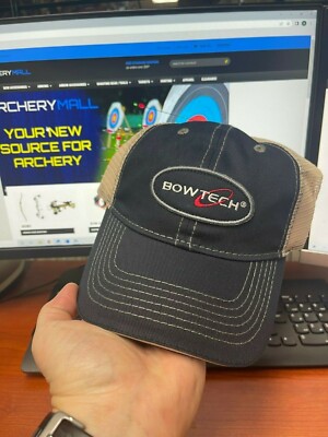 New Bowtech Archery Black and Tan Logo mesh hat | eBay