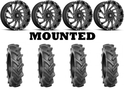 Kit 4 BKT AT 171 Tires 33x8-18 on MSA M46 Blade Black Wheels TER | eBay