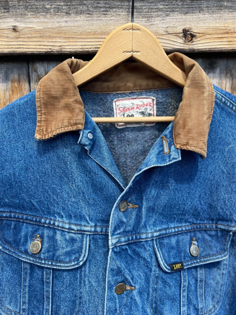 Vintage Lee Storm Rider Large 46 Blue Denim Button Jacket Vintage Lee Storm Rider Large 46 Blue Denim Button Jacket