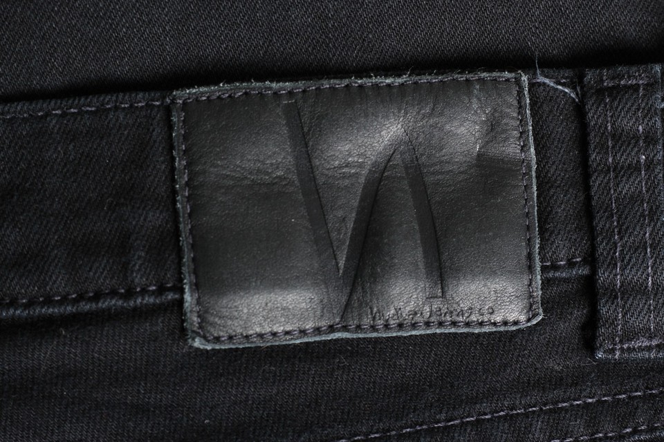 NUDIE JEANS TILTED TOR Dry Ever Black Jeans Uomo Taglia W36 ~L32 Slim ...