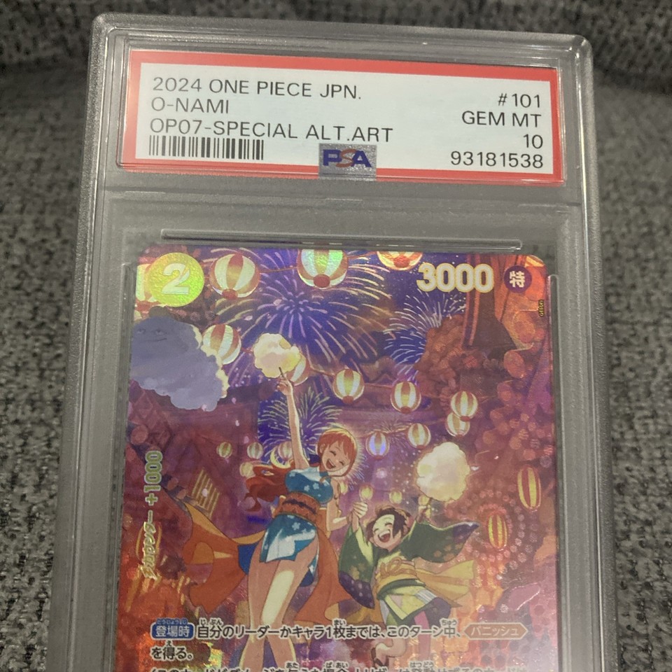 PSA 10 O-NAMI SP OP07 OP06-101 500 YEARS IN THE FUTURE 2024 ONE PIECE ...