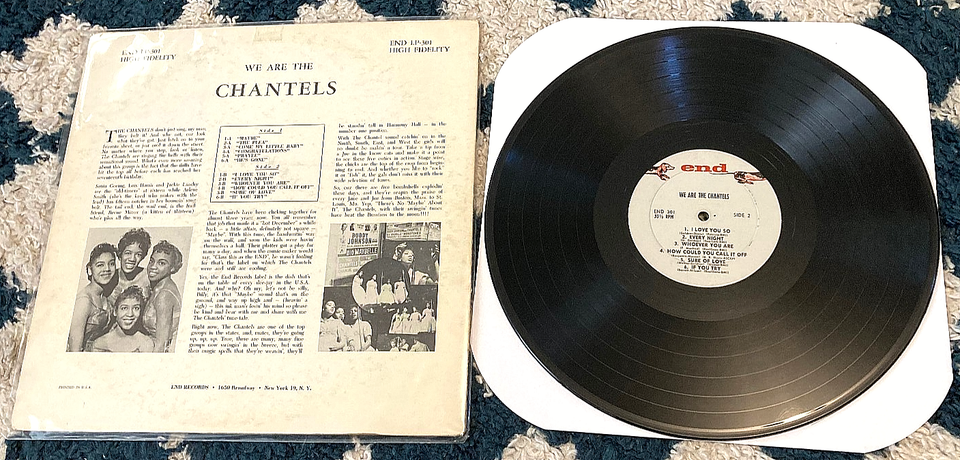 We Are the Chantels LP End 301/US w/rare cover early girl group VG/G+ ...
