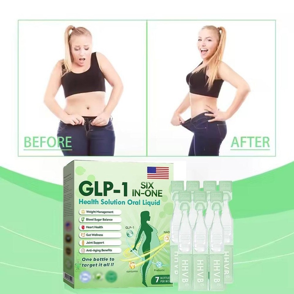 GLP-1 Six-in-One Health Solution Oral Liquld,one Bottle to Target It ...