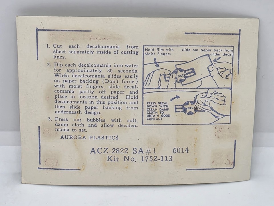 1963 AURORA O GAUGE HOT PEPPER SEDAN DECAL SHEET ORIGINAL SLOT CAR NEAR ...