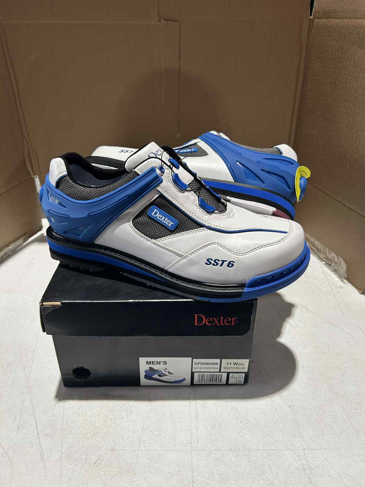 NEW DEXTER SST6 HYBRID WHITE/BLUE Bowling Shoes Size 11 WIDE (EBAY) | eBay