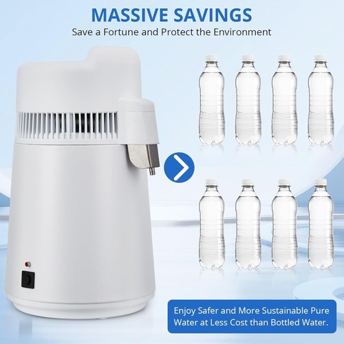 6L Distilled Water Maker 750W Durable Stainless Steel Interior Water ...