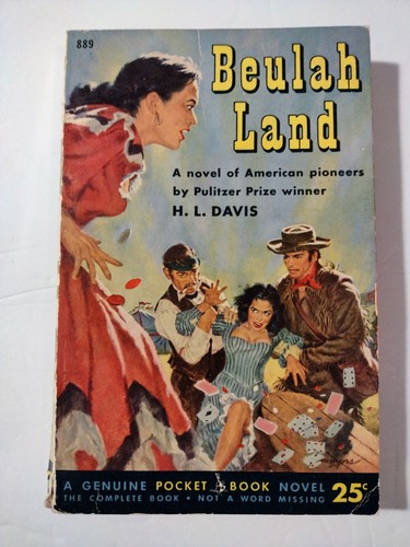 Beulah Land by H. L. Davis 1952 1st edition Pocket Book 4x6 Paperback ...