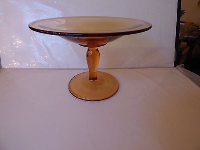 Vintage Elegant Fostoria Amber COMPOTE Pattern #2400 | eBay