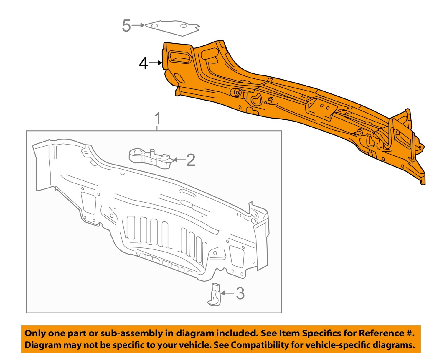GM OEM 18-23 Enclave Rear Body Floor Rear Body-Inner Reinf 84474487 | eBay