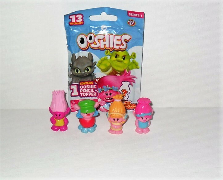 DREAMWORKS OOSHIES SERIES 1 PENCIL TOPPER TROLLS COMMON SET OF (4) DJ ...