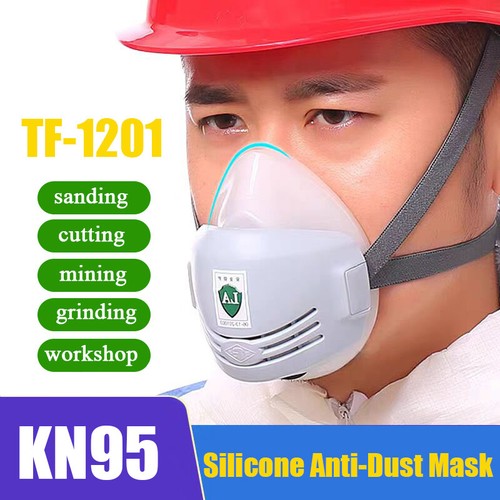 Safety Half Face Mask With 10pcs Filter Anti-Dust Dusty Respirator Mask ...