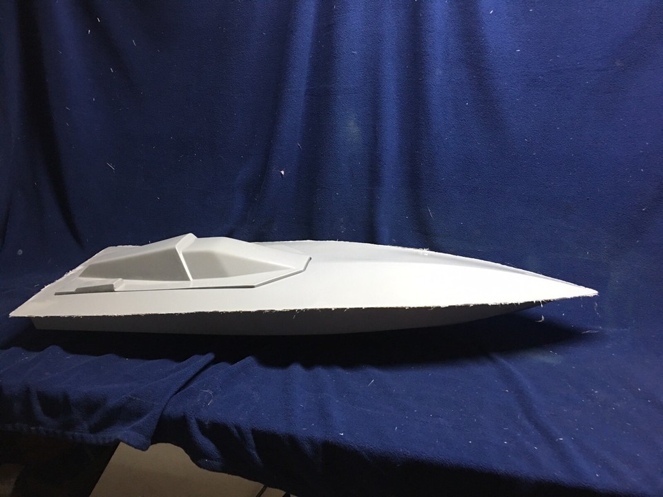 42” RC JET DRIVE BOAT KIT FITS GAS MOTOR -FLAT PAD V HULL W MARINE PLY ...