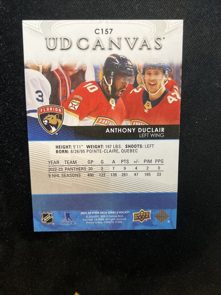23-24 UD Sereis 2 Hockey UD Canvas C157 Anthony Declair | eBay
