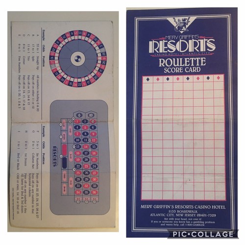 Vintage Merv Griffin’s Resorts Casino Hotel Atlantic City Roulette ...