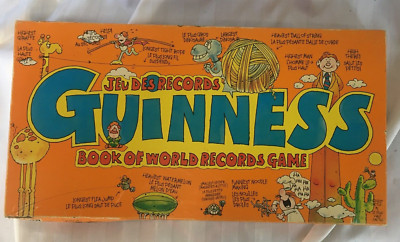 The Guinness Book Of World Records Board Game Parker Bros French ...