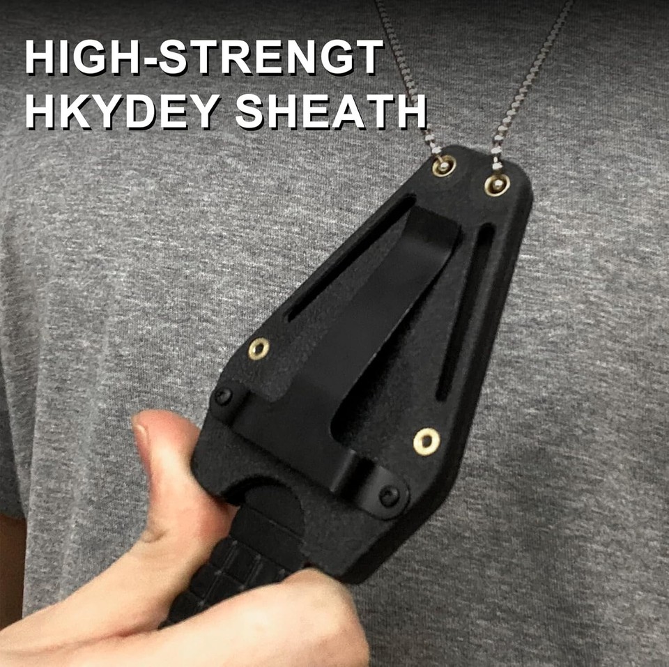 Fixed Blade Knife Self Defense Weapon Mini Defence Tool Survival Black ...