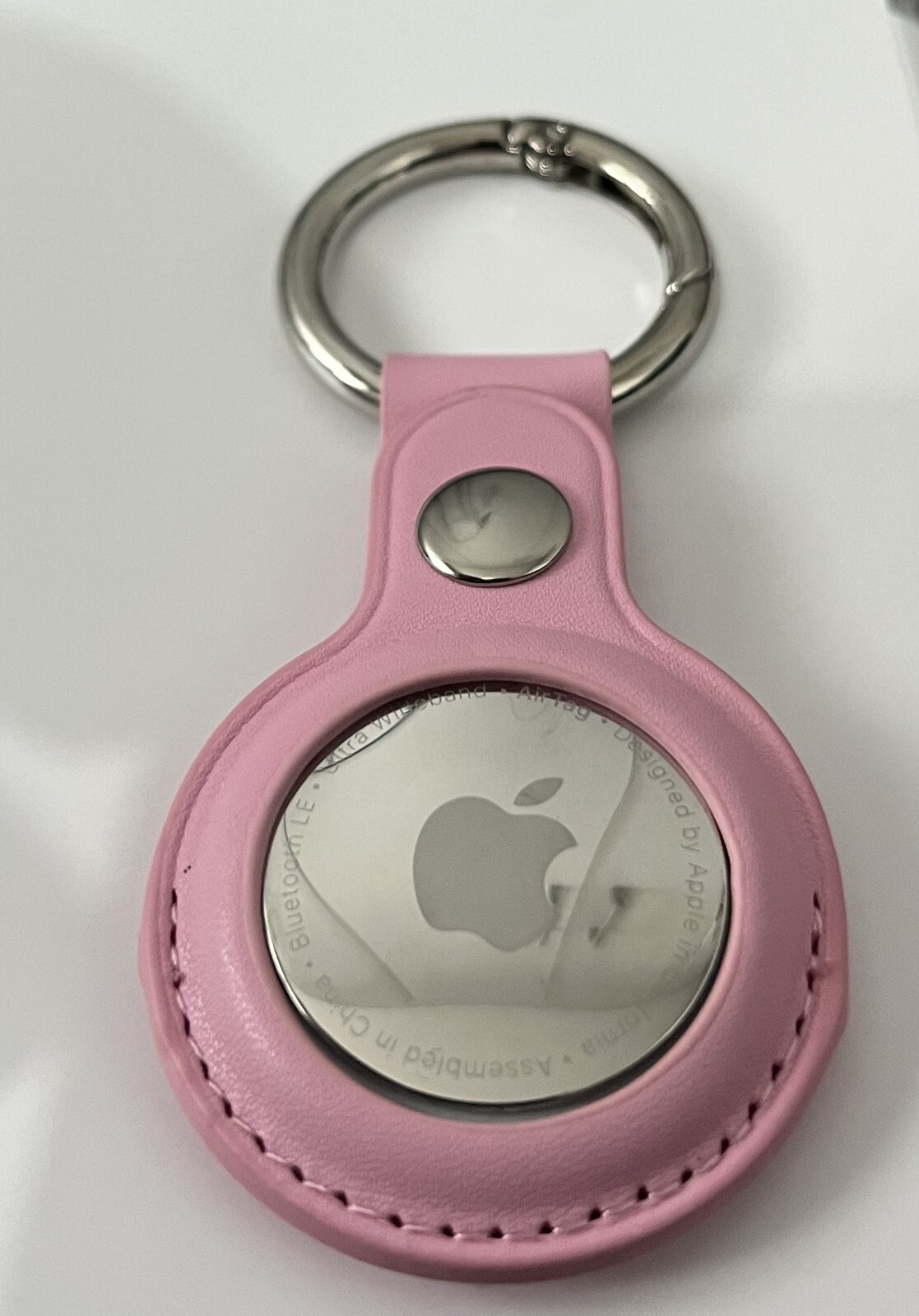 AirTag Case For Apple Air Tag Cover Tracker PU LEATHER Car Key Chain ...