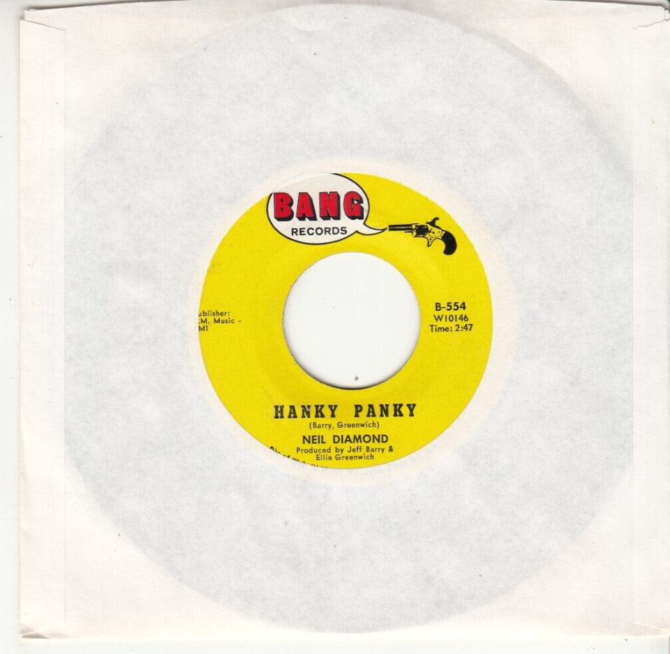 NEIL DIAMOND - NEW ORLEANS/HANKY PANKY - ORIGINAL BANG RECORDS 45 | eBay