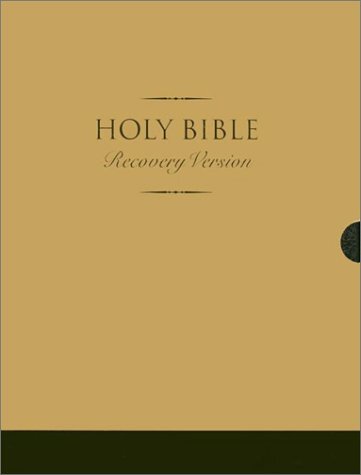HOLY BIBLE: RECOVERY VERSION BLACK BONDED LEATHER **BRAND NEW ...