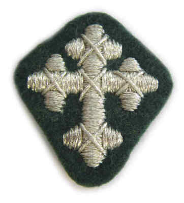 WW2 German Chaplains Cap Badge Officers WWII Priest Heer Bullion ...