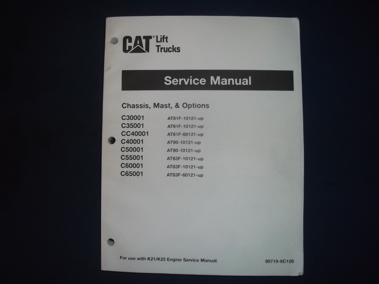 CATERPILLAR C30001 C35001 C40001 C50001 C55001 C60001 SERVICE REPAIR ...