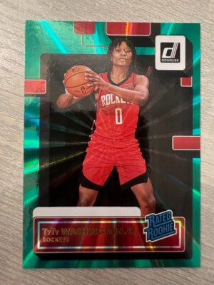 2022-23 Donruss TyTy Washington ( Rockets ) Rated Rookie Green Holo ...