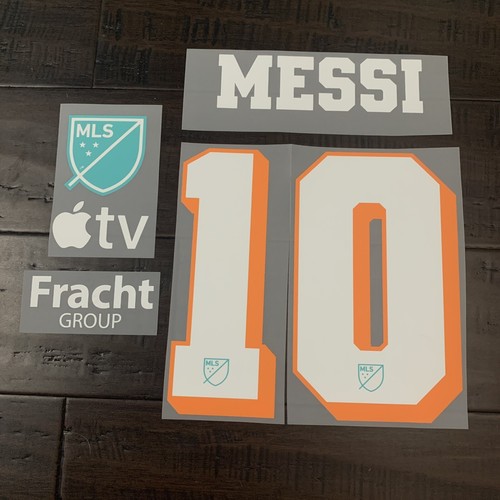2024 MESSI Inter Miami Nameset Name Number Print Flock MLS Archive ...