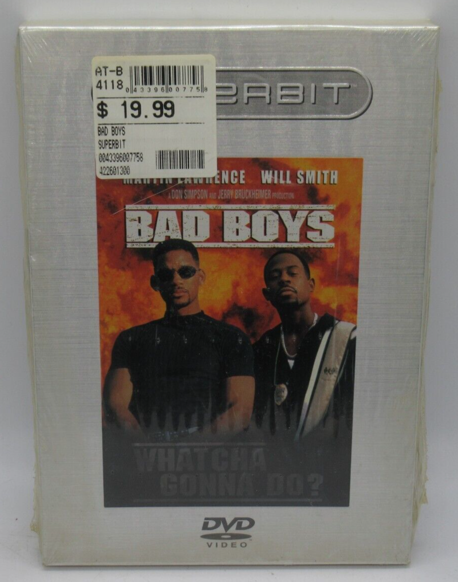 BAD BOYS - SUPERBIT DVD MOVIE, MARTIN LAWRENCE, WILL SMITH, TEA LEONI ...
